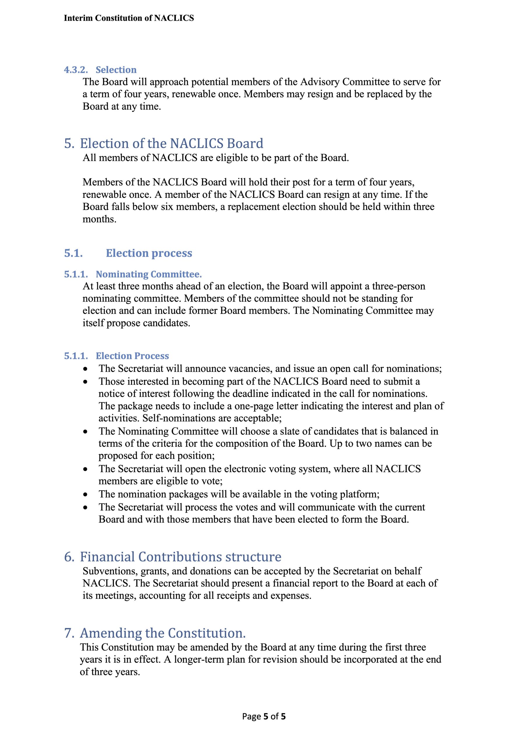 Constitution – NACLICS